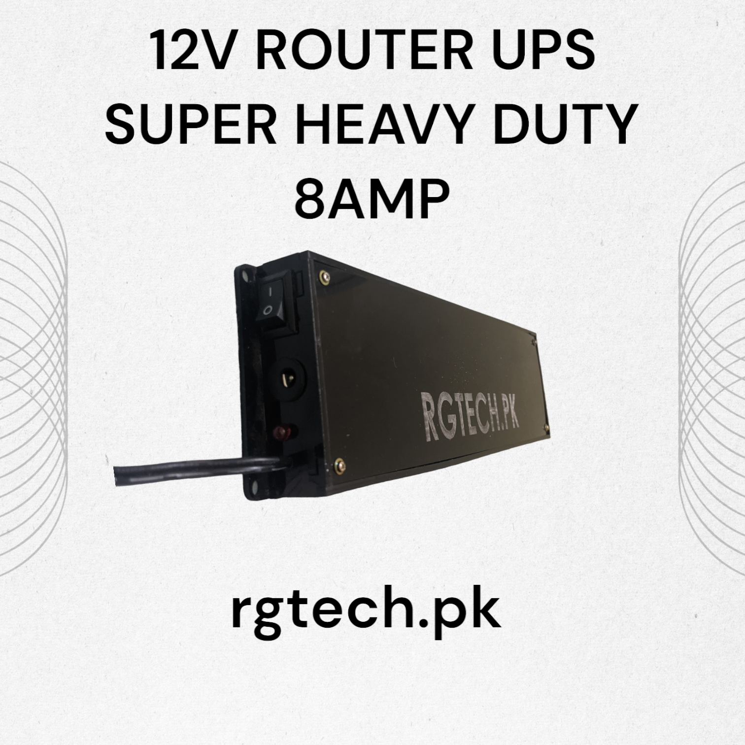 rgtech.pk-Super Heavy Duty 12V WiFi Router UPS 8A | Unmatched ...
